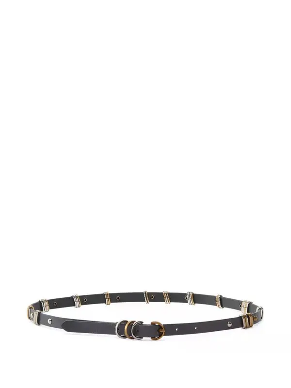 Pinko Ring-embellished Belt - Black