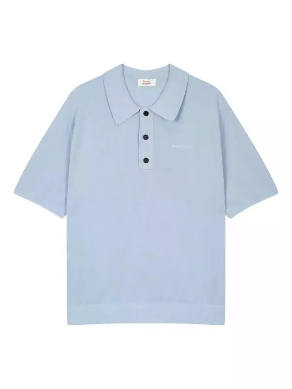 STUDIO TOMBOY Ribbed Polo - Blue