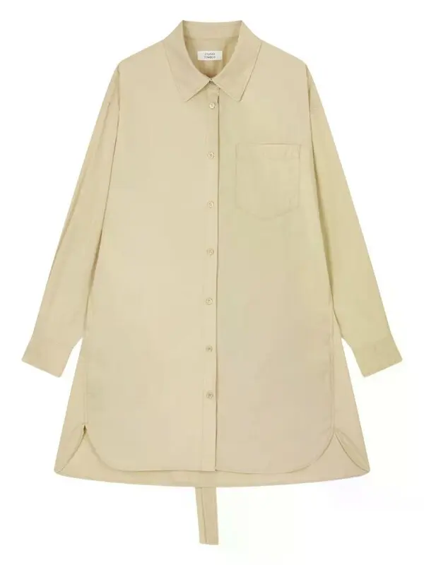STUDIO TOMBOY Longline Shirtdress - Neutrals