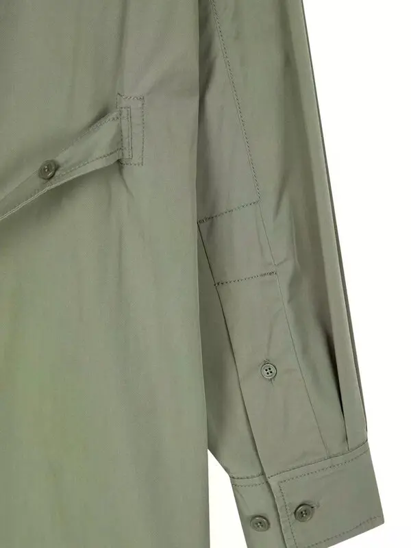 STUDIO TOMBOY Patch-pocket Shirtdress - Green