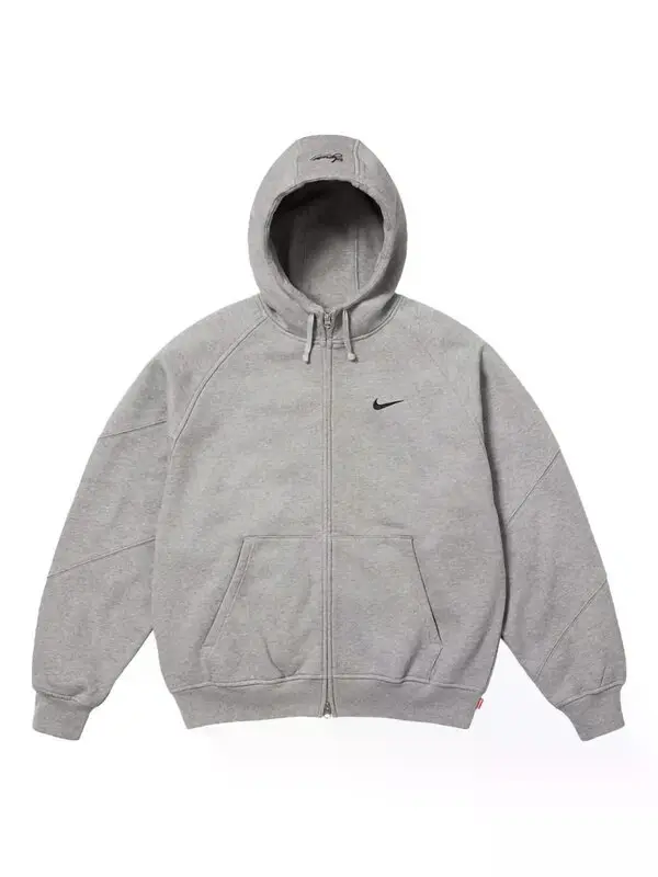 Supreme X Nike Zip-Up Hoodie - Grey | Editorialist