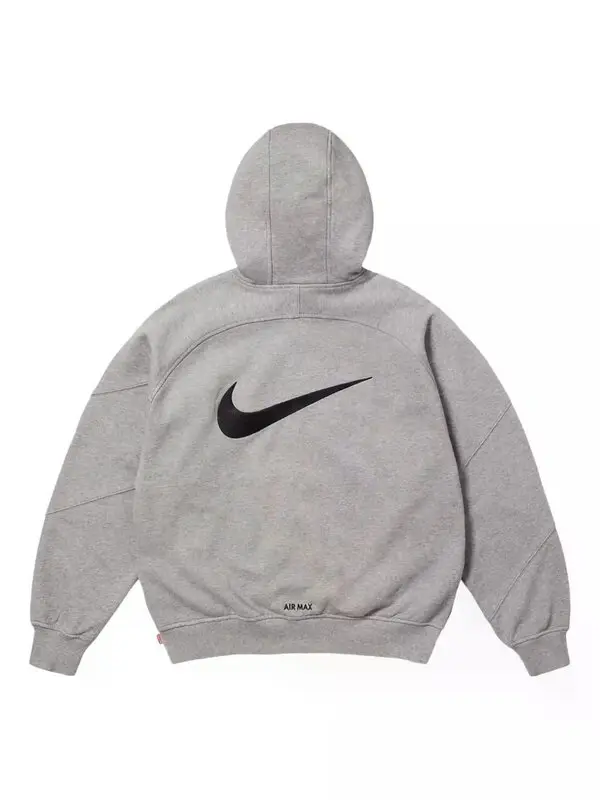 み*ち様 Supreme x Nike Zip Up Hooded Supreme X Nike Zip-Up Hoodie - Grey | Editorialist