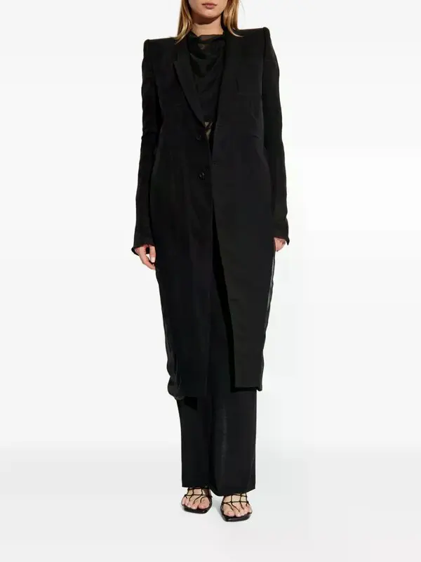 Rick Owens Fogpocket Neue Coat In Black - 54% Off | Editorialist
