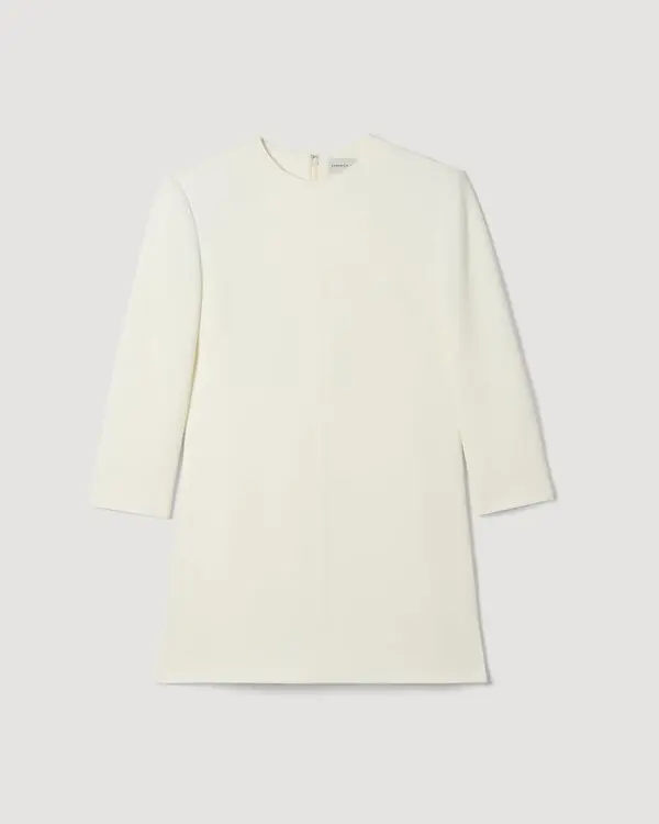 Veronica De Piante Ambar Tunic In Stretch Viscose Crepe - Off-white
