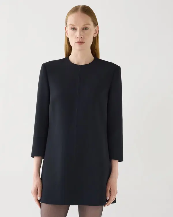 Veronica De Piante Ambar Tunic In Stretch Viscose Crepe - Black