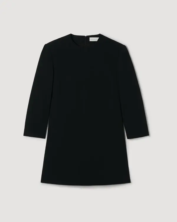 Veronica De Piante Ambar Tunic In Stretch Viscose Crepe - Black