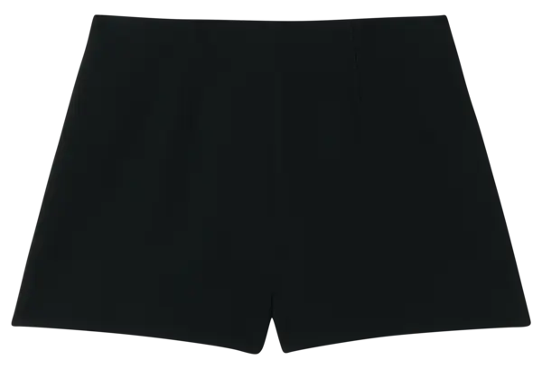 Veronica De Piante Luisa Stretch Viscose Crepe Shorts - Black