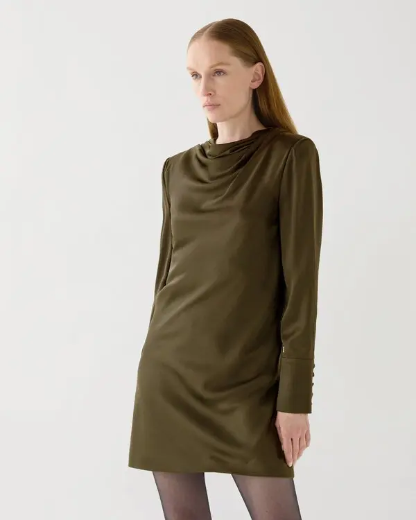 Veronica De Piante Amal Mini Dress - Olive