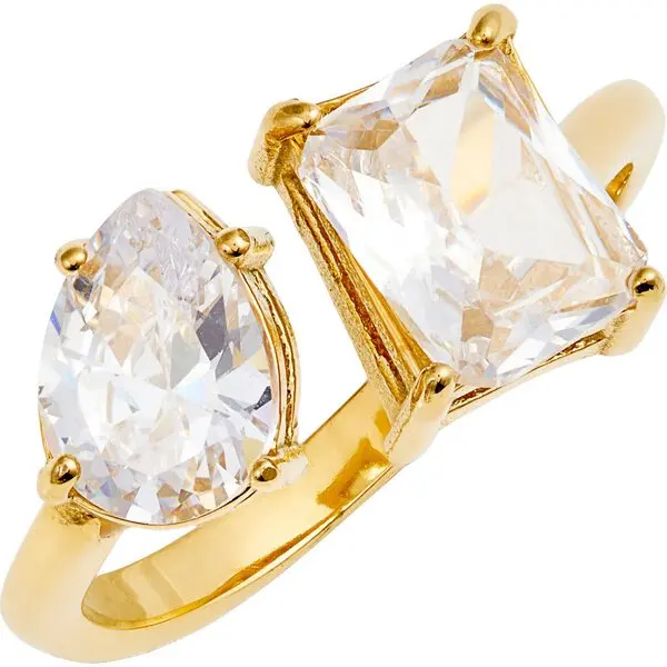 Ben Oni Two Stone Open Ring - Gold