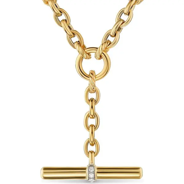 David Yurman Mercer® Petite Toggle Necklace - Diamond
