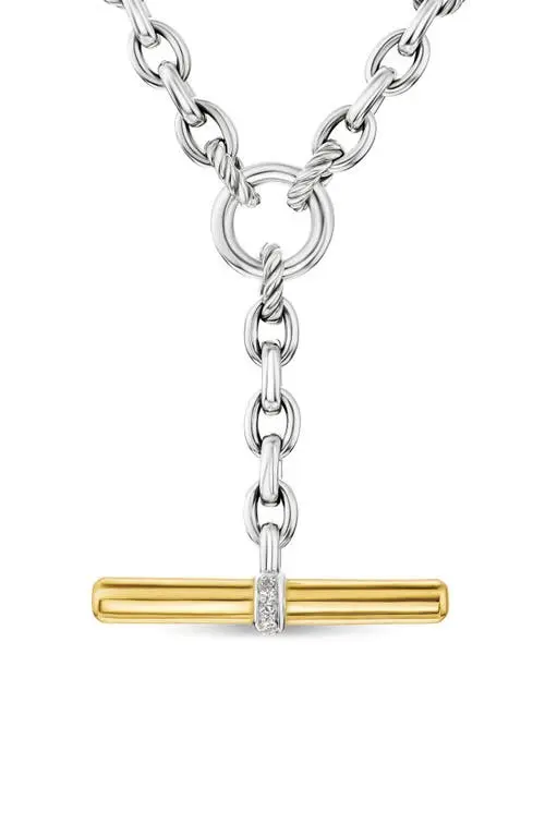 David Yurman Dy® Petite Toggle Chain Necklace - Diamond