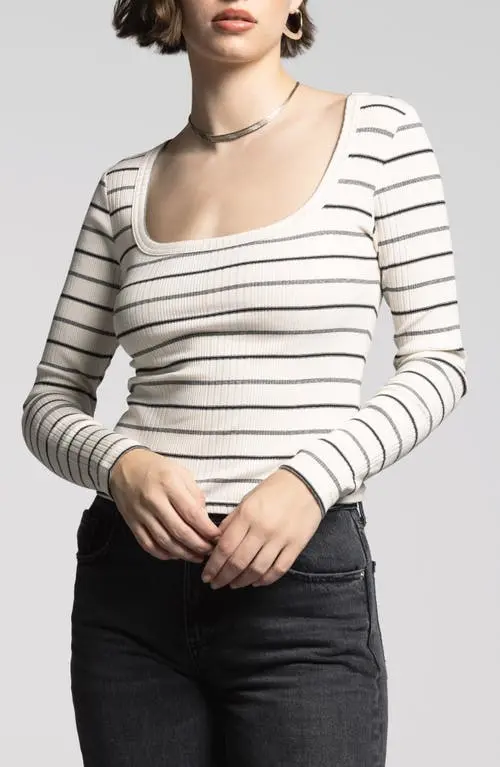 WEEKEND LOS ANGELES Renata Stripe Scoop Neck Top