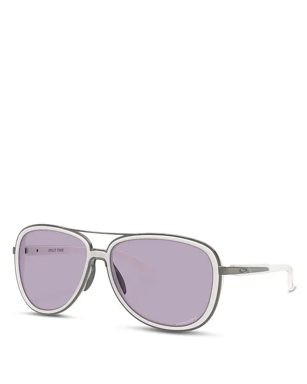 Oakley Split Time Aviator Sunglasses - Gray