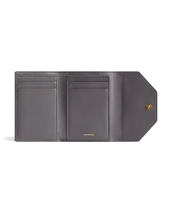 Balenciaga Envelope Compact Wallet With Card Holder - Black