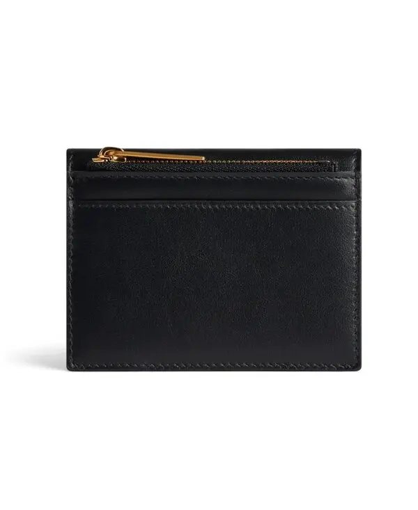 Balenciaga Envelope Compact Wallet With Card Holder - Black