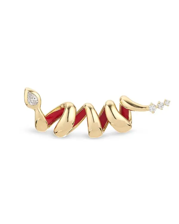 Adina Reyter 14k Yellow Diamond Snake Bead - Gold