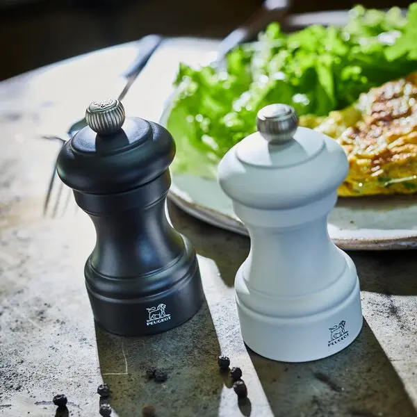 PEUGEOT Bistro Wood Salt Mill, 4 - White