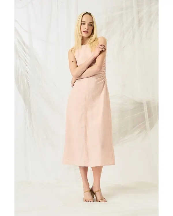 LUXELY Drift Woven Midi Dress