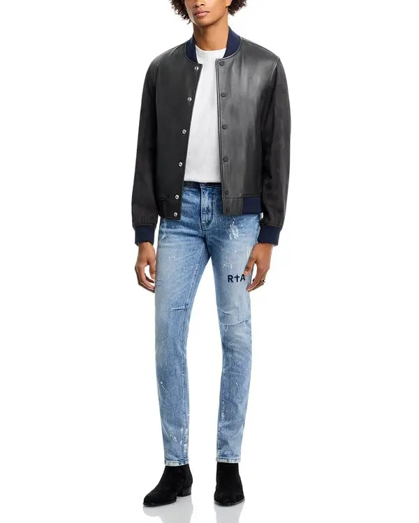 RtA Distressed Skinny Jeans - Medium Blue