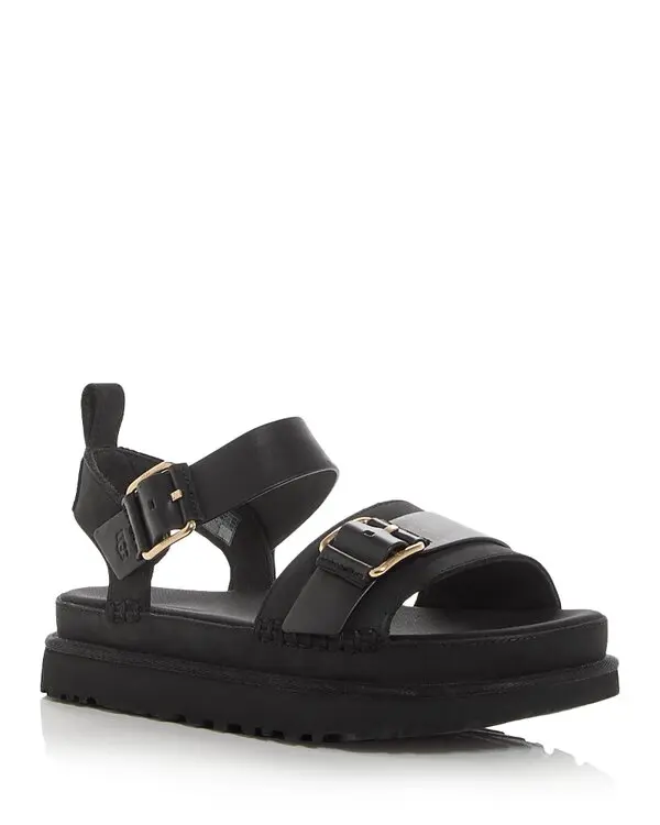 UGG Goldenstar Villa Platform Sandals - Black