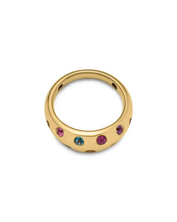 MOON & MEADOW 14k Multi Gemstone Band Ring