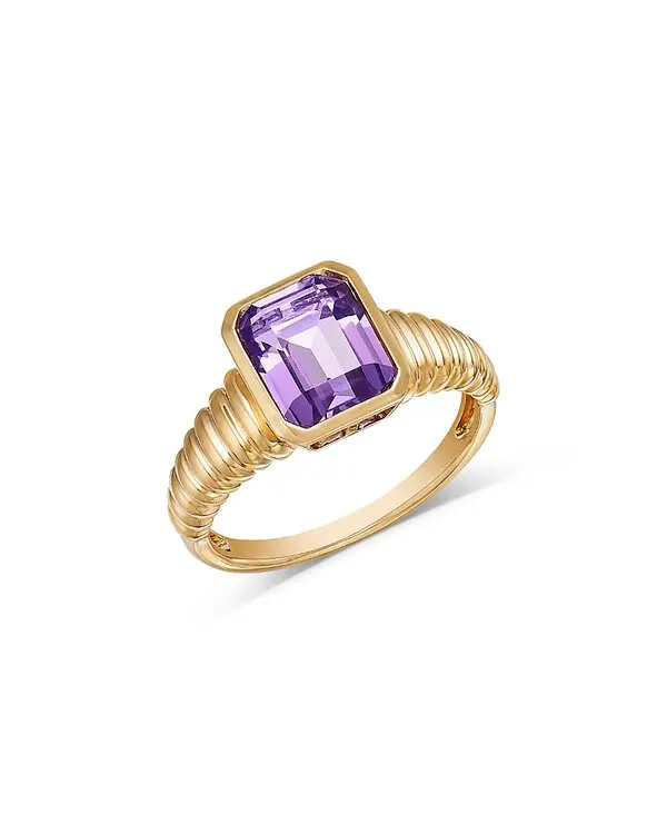 Bloomingdale'S Amethyst Ring - Purple/gold