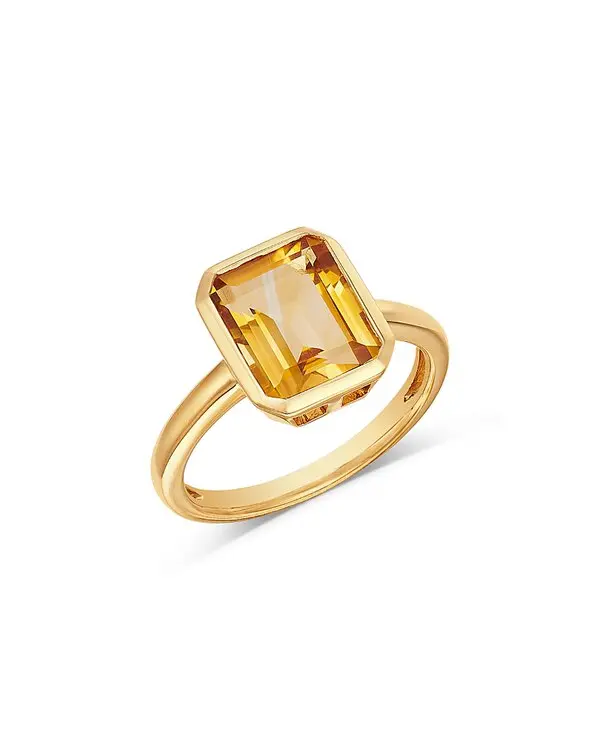 Bloomingdale'S Citrine Ring - Orange/gold