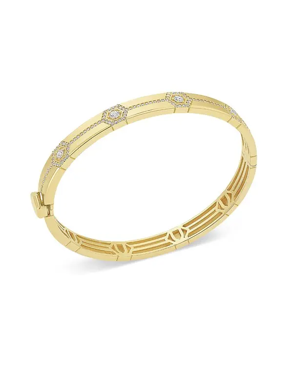 Miseno 18k Yellow Baia Diamond Bangle Bracelet - Gold