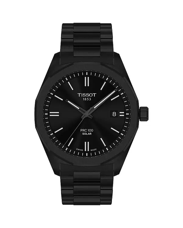 TISSOT Prc100 Solar Watch, 39mm - Black/black