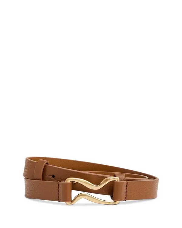 REISS Scarlett Hardware Interest Leather Belt