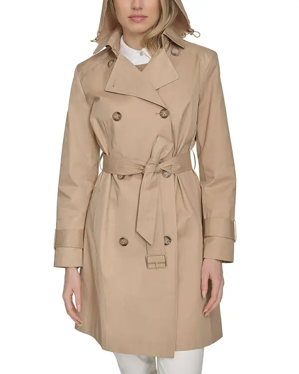 Cole Haan Hooded Trench Coat