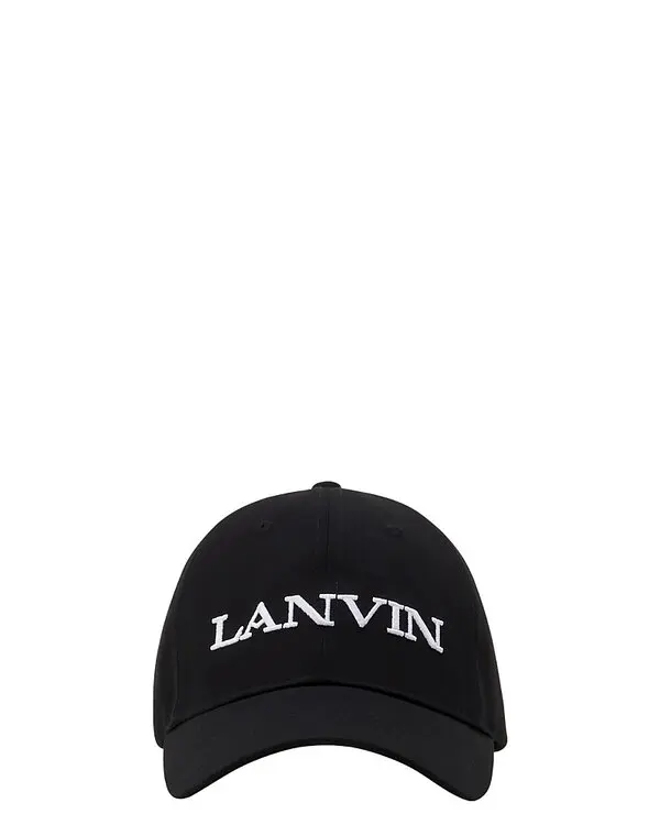 LANVIN Embroidered Logo Baseball Cap - Black
