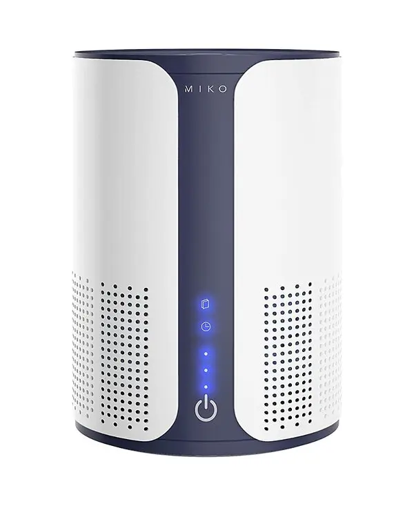 MIKO Hepa Smart Air Purifier For Home With Essential Oil Diffuser - White
