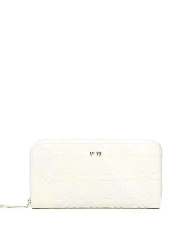 V°73 Logo-lettering Wallet - White