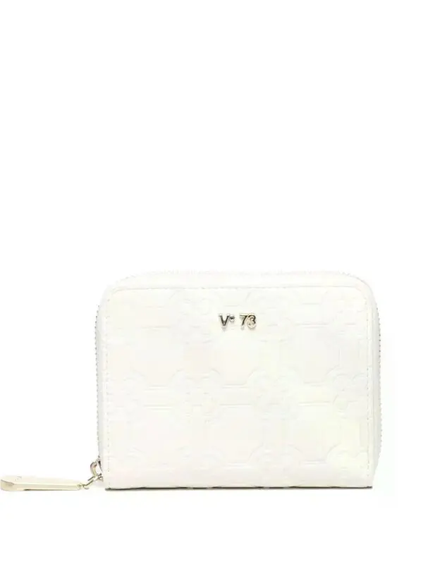 V°73 Logo-lettering Wallet - White
