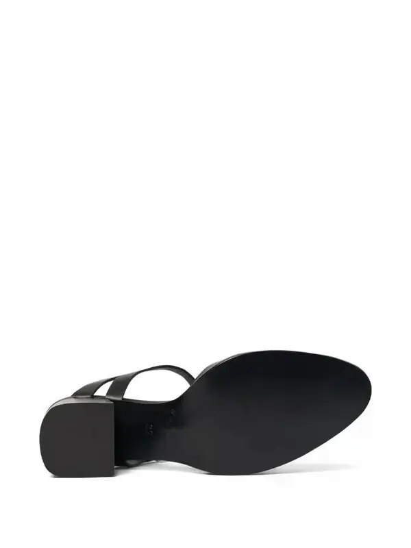 SCAROSSO 55mm Giulia Strappy Sandals - Black