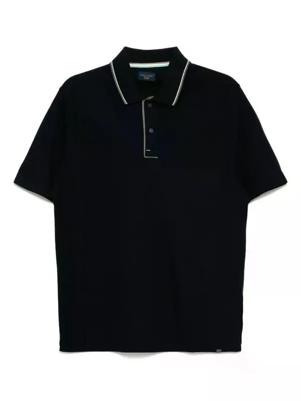 Paul & Shark Contrasting Details Polo Shirt - Blue