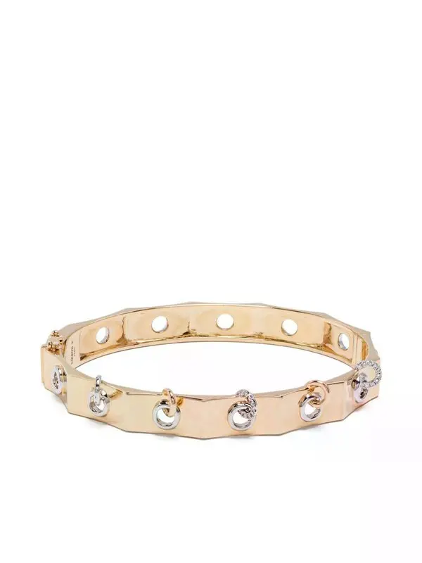 RAINBOW K 14k Diamond Bangle - Gold