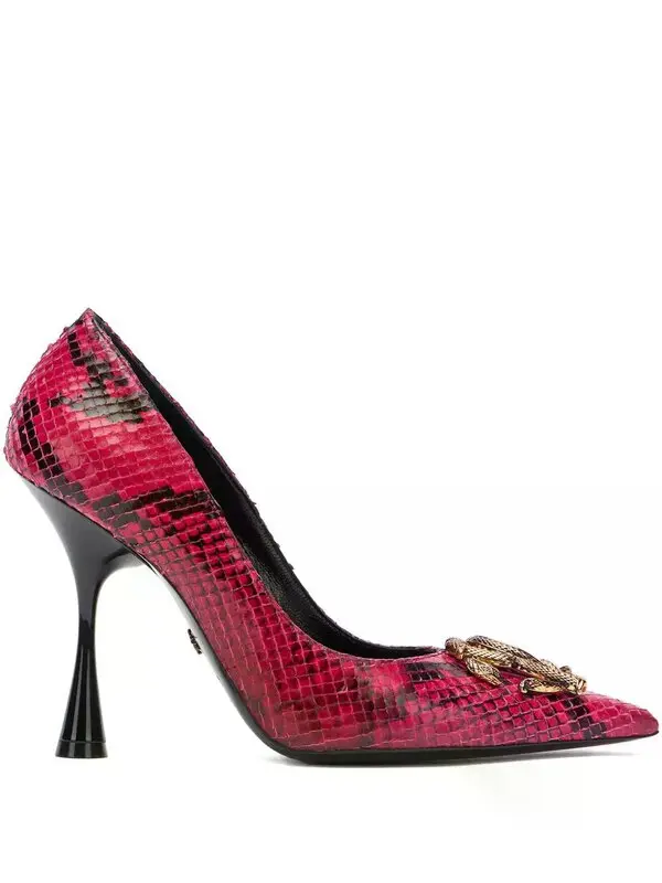 Roberto Cavalli Snake-print Pumps