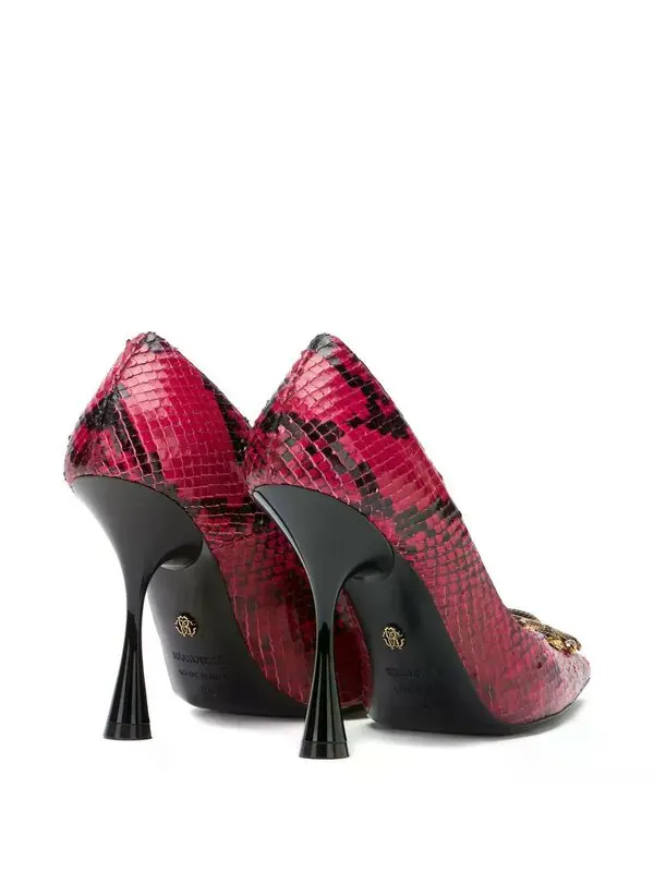 Roberto Cavalli Snake-print Pumps