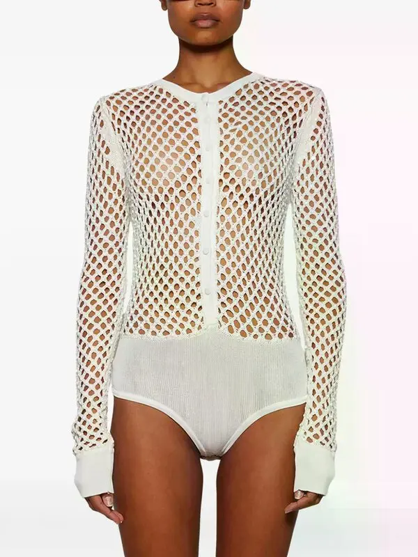 DIOTIMA Zora Crochet Bodysuit - White