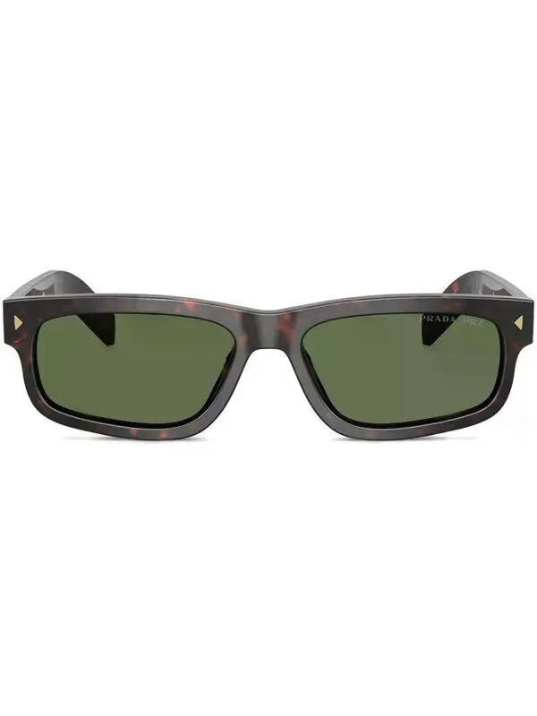 Prada Rectangle-frame Sunglasses - Brown