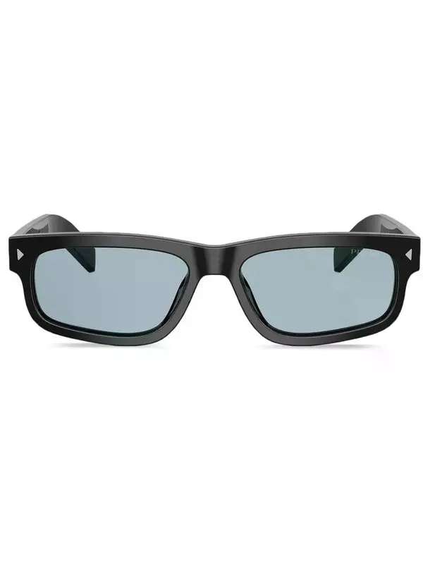 Prada Logo-Plaque Sunglasses Black Editorialist