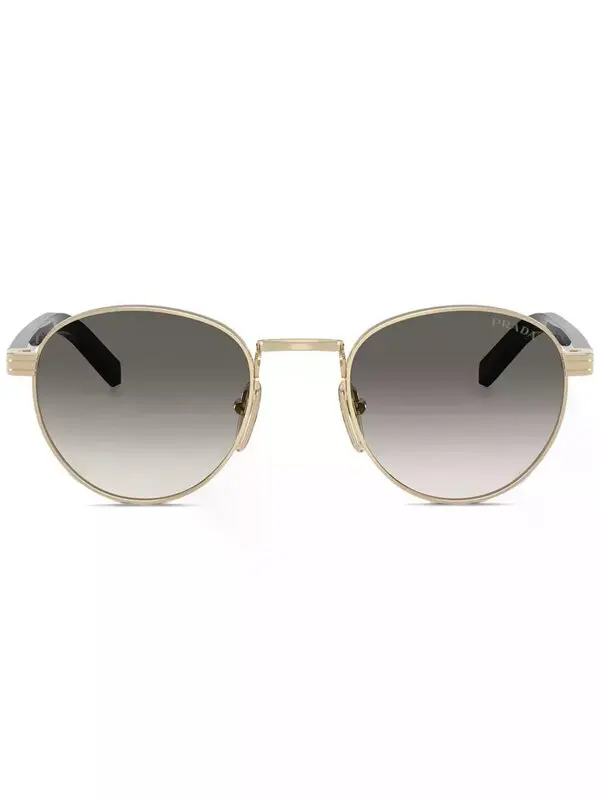 Prada Round Frame Sunglasses - Gold