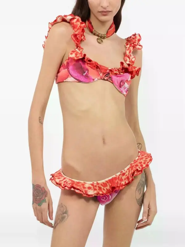 Roberto Cavalli Garden Rose Bikini