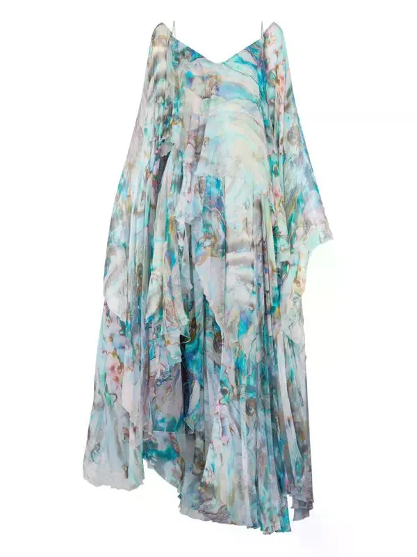 Roberto Cavalli Asymmetric Dress - Blue