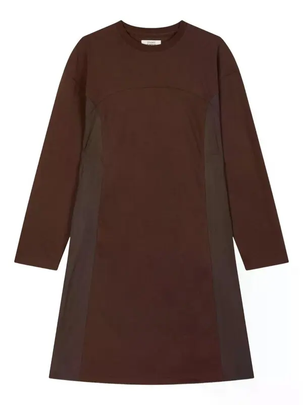 STUDIO TOMBOY Panelled Long-sleeve Dress - Red