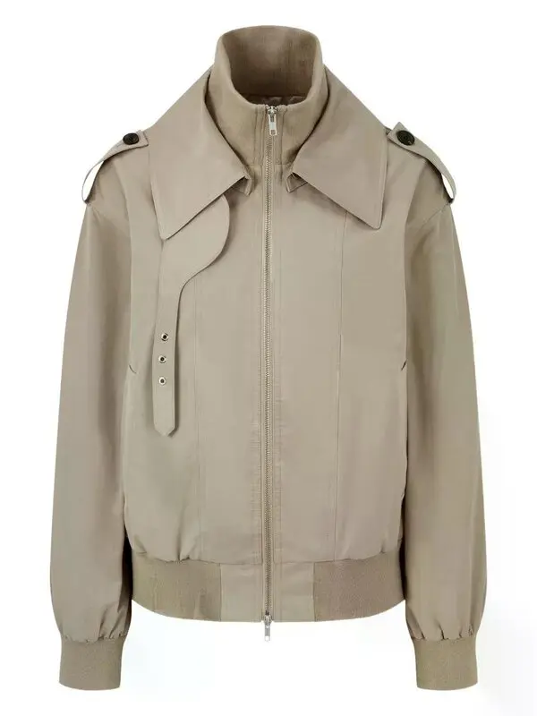 STUDIO TOMBOY Zip-front Utility Jacket - Neutrals