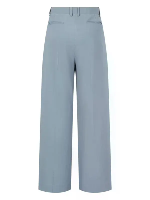 STUDIO TOMBOY Pleated Wide-leg Trousers - Blue