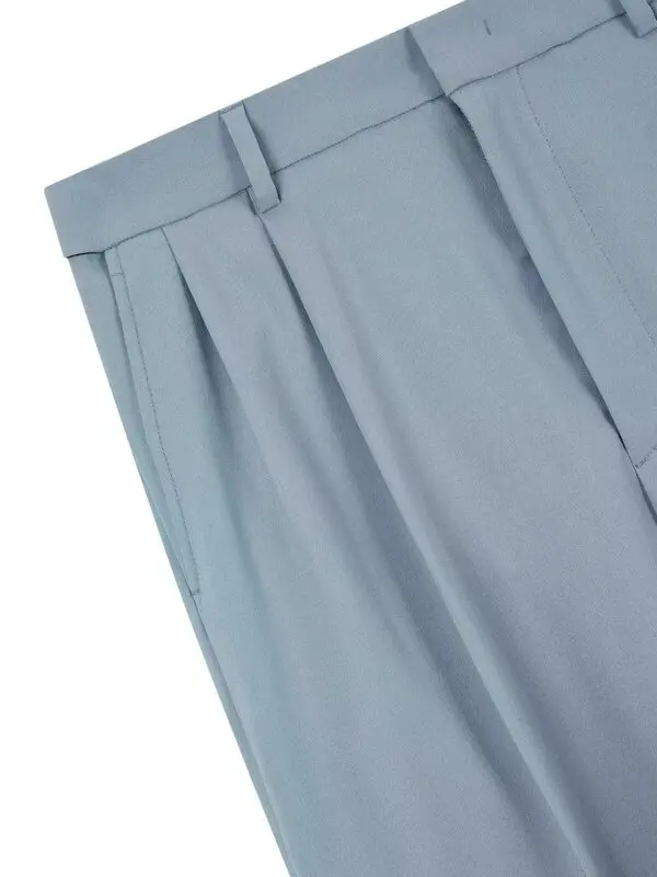 STUDIO TOMBOY Pleated Wide-leg Trousers - Blue